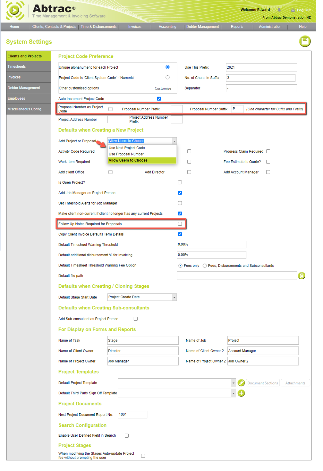 Managing Proposal Jobs – Abtrac Support